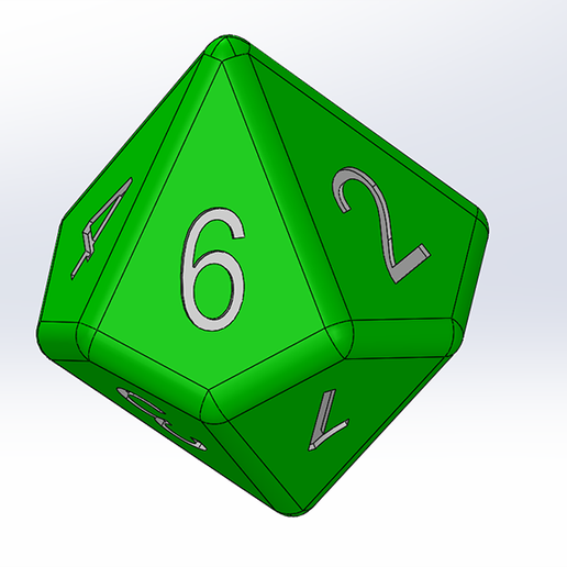 10 sided dice vector