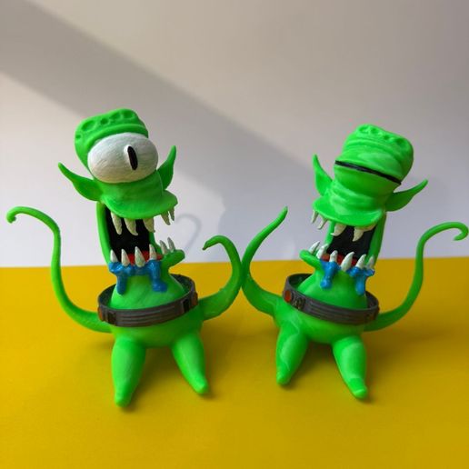 👽 Kang y Kodos simpsons・Archivo 3D para Impresión 3D・Cults