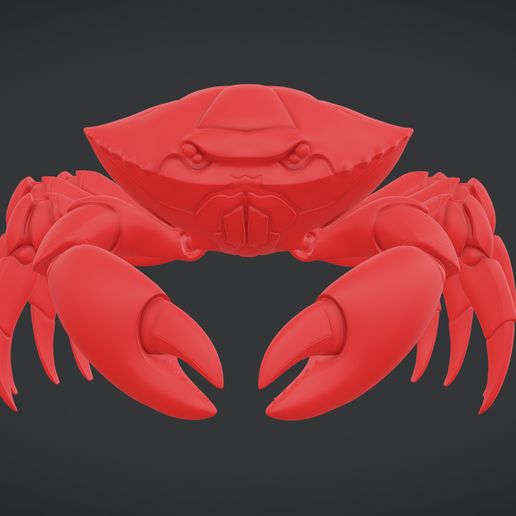 STL file Articulated Crab 🦀 (OBJ)・Template to download and 3D print・Cults