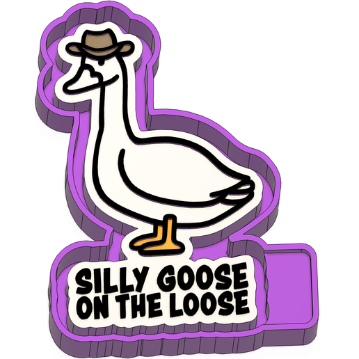 STL file Silly Goose on the Loose Freshie STL Mold Housing 🪔 ・3D ...