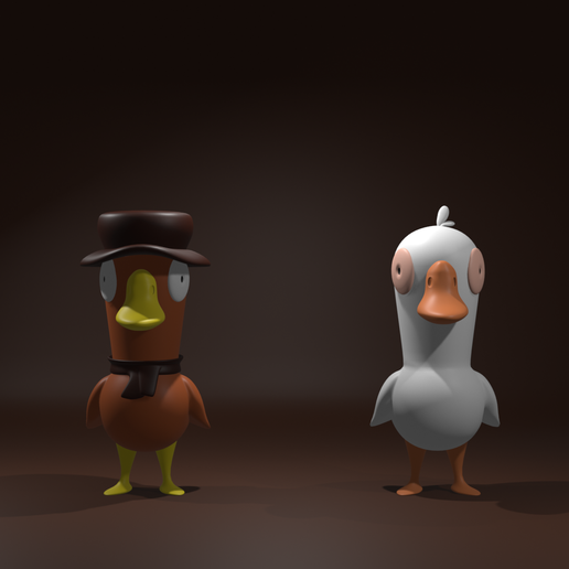 🦆 Goose Goose Duck・Free STL File for ・Cults