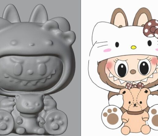 Archivo STL Labubu 🐉 ・Plan para descargar y imprimir en 3D・Cults