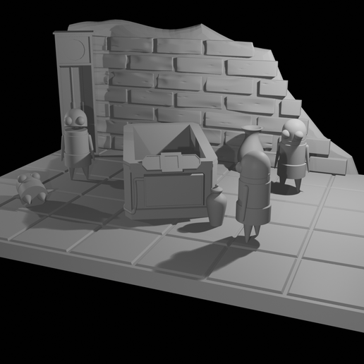 🗿 REPO Diorama・ STL File for 3D printing・Cults