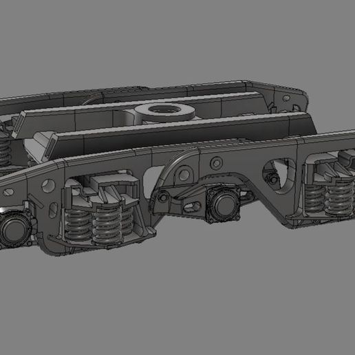 STL file railway bogie type UVZ-11a H0 1/87 Scale 🛤️ ・3D printer design to download・Cults