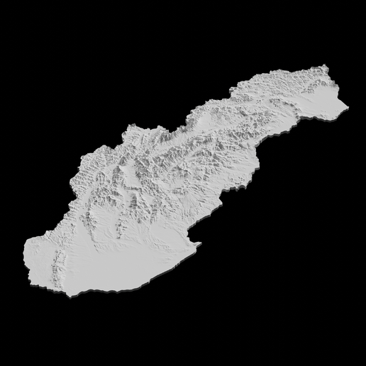 🇸🇰 Slovakia Topographic Map - 3D Terrain Elevation - Relief 3D Map of ...
