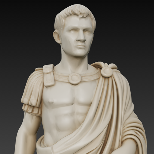 🗿 Julius Caesar Full Body 50k polygons・ 3D File for 3D printing・Cults