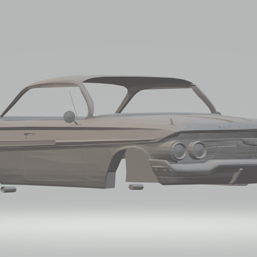 STL file Chevrolet impala 60 🚙 ・3D printable model to download・Cults