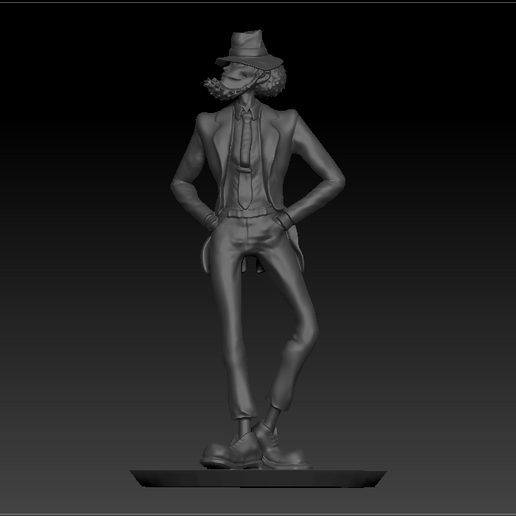 OBJ file Jigen Daisuke 👾 ・Model to download and 3D print・Cults