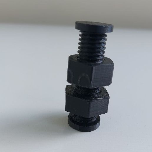 🔩 Anti-stress bolt with nut .・Free 3MF File for 3D printing・Cults