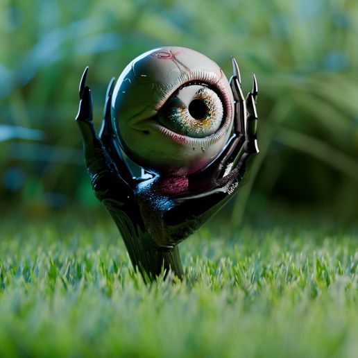 👁️ Eye in Ghost hand・ STL File for 3D printing・Cults
