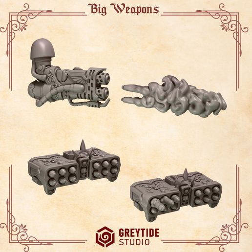 3D file Big weapons CL 🔫 ・Template to download and 3D print・Cults