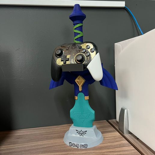 🗡️ Espada maestra Zelda Soporte de auriculares y soporte de mando de tamaño real・Archivo STL ...