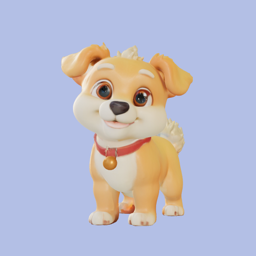 STL file Cute Dog 001 🐕 ・Model to download and 3D print・Cults