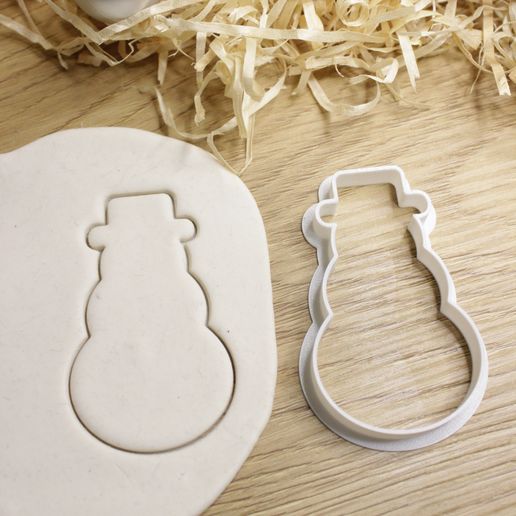 ☃️ Snowman Forms for cookies Christmas, New Year・ STL File for 3D ...