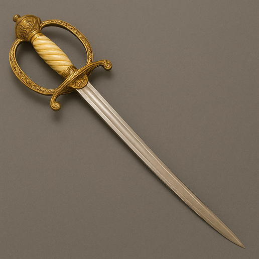🗡️ Napoleon's Sword - 3D Model of French Imperial Sabre・ STL File for ...