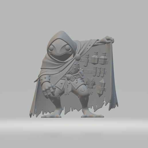 🎯 Poison Dart Frog Alchemist - 3D Printable Miniature | DnD & Tabletop ...