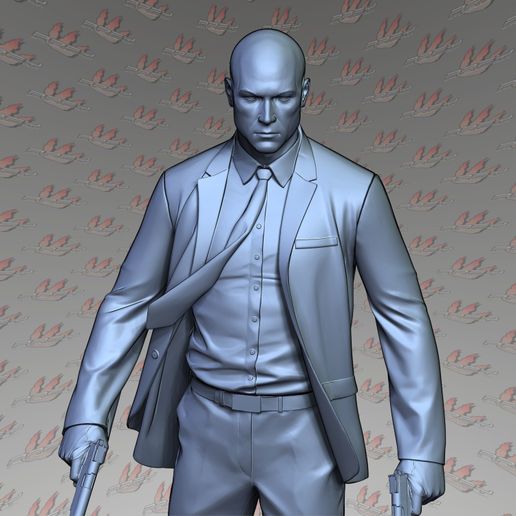 🔫 AGENT 47・ 3D File for 3D printing・Cults