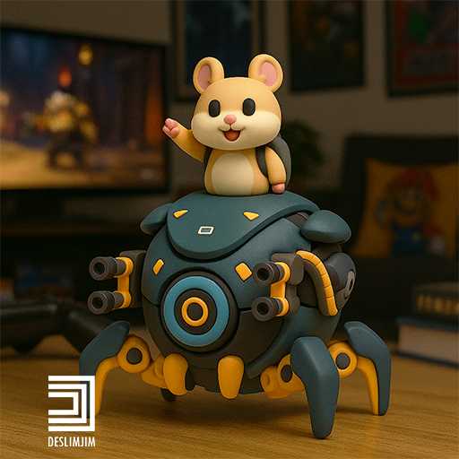 🐉 Overwatch 2 wrecking ball - Chibi Cute toyart・ 3D File for 3D ...