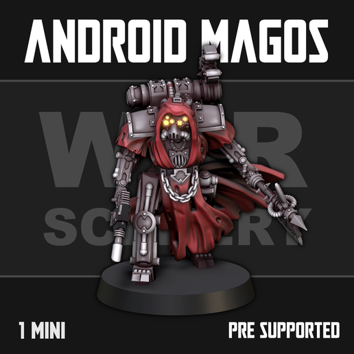 3D file Chaos Android Magos 🤖 ・Template to download and 3D print・Cults