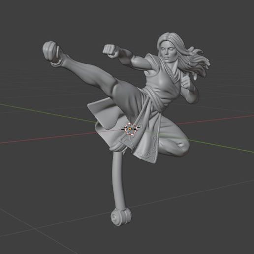 ♀️ dnd female monk・ STL File for 3D printing・Cults