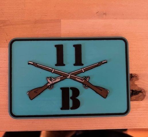 🪧 US Army Infantry Branch Insignia Placard・Free STL File for 3D ...