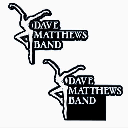 🪨 3x DAVE MATTHEWS BAND Logo Display by MANIACMANCAVE3D・ STL File for ...