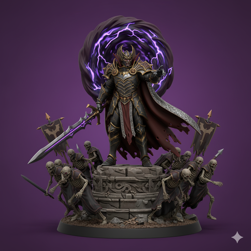 🧛 Single STL Gothic Undead General - Armored Vampire Commander ...