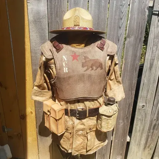 🎭 NCR Trooper Armor Stencils・Free STL File for 3D printing・Cults