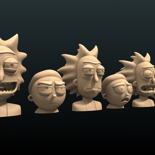 🎨 Rick and Morty 3d print model pack1・ STL File for 3D printing・Cults