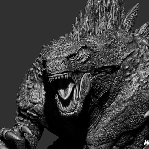 🎬 WICKED MOVIES GODZILLA SCULPTURE: TESTED AND READY FOR 3D PRINTING ...
