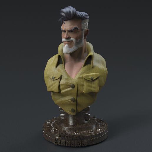 STL file Creature Commandos: Rick Flag Sr. 👹 (OBJ and 3MF)・3D print ...