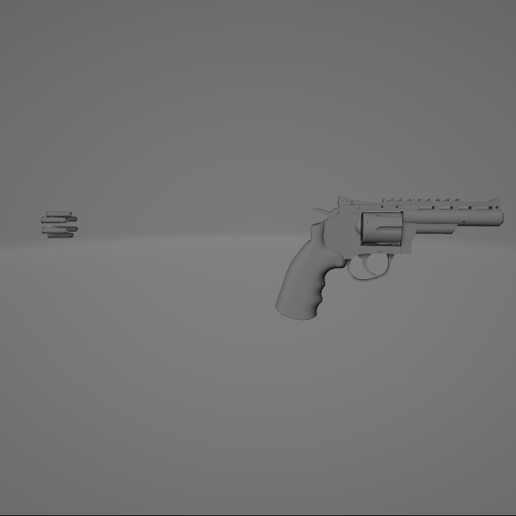 👾 Revolver – 3D Printable Animated-Style Revolver Model・Archivo STL ...