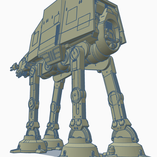 🌨️ All Terrain Armored Transport (AT-AT) Easy Print・Free 3D File for ・Cults