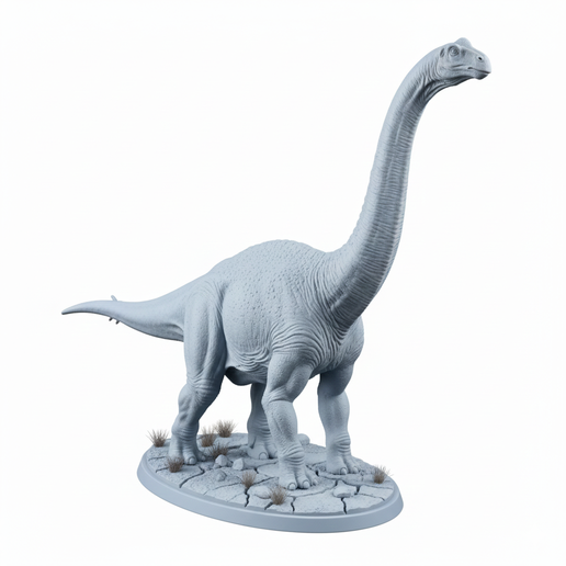 🦕 Giant Sauropod Dinosaur Miniature | Brontosaurus Scale Model 3D ...