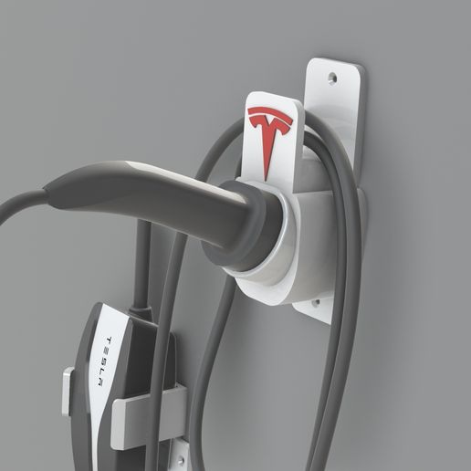 Download STL file **Improved Updated Version** TESLA MOBILE CHARGER GEN ...