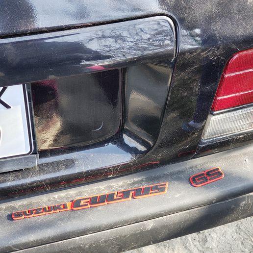 🛞 Suzuki Cultus GS (1G) Nameplate・ STL File for 3D printing・Cults