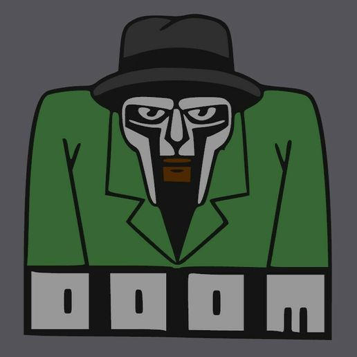 🎨 MF DOOM Wall Art・ 3MF File for ・Cults
