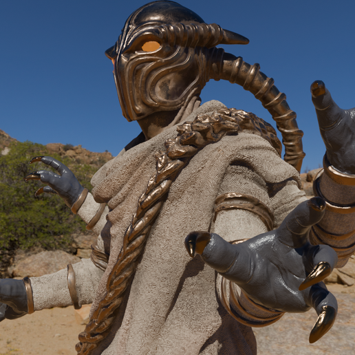 🏜️ Four-Armed Desert Nomad Alien 3D Print Model | STL/3MF | High-Detail ...