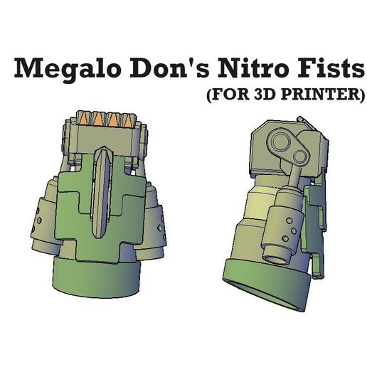 🔫 Nitro Fists Fortnite inspired・ STL File for 3D printing・Cults
