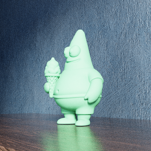 ⭐ Chibi Patrick Star・Free STL File for 3D printing・Cults