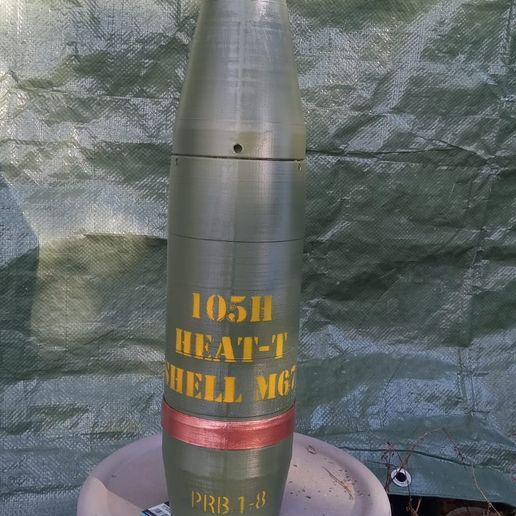 3D printable United States M67 HEAT Shell Cutaway・Cults