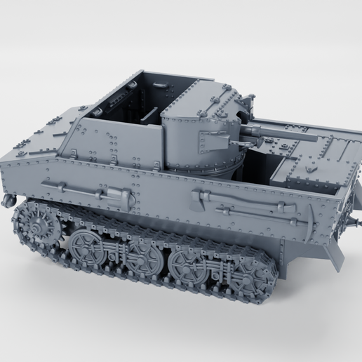 🪖 Tank hunter T13 B2 (Belgium, Interwar+WW2)・ 3D File for 3D printing・Cults