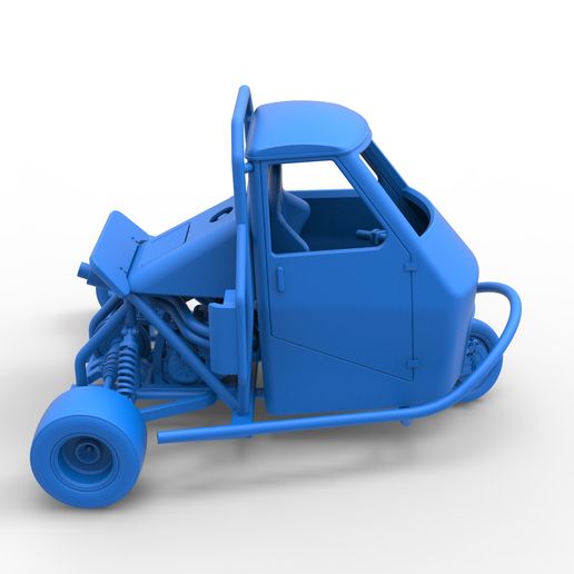 🚗 Ape car proto while turning Scale 1:25・ 3D File for 3D printing・Cults