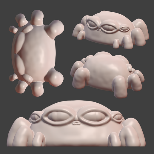 🕷️ Weird Clay Spider・ STL File for 3D printing・Cults