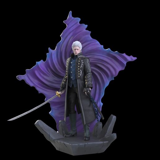 😈 Devil May Cry 5 Inspired Vergil Figure – 3D Printable Statue (Highly ...