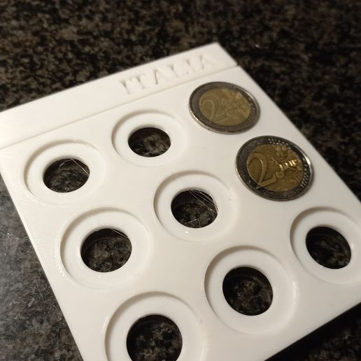 Free GCODE file Commemorative coin purse €2 🪙 ・Template to download and ...