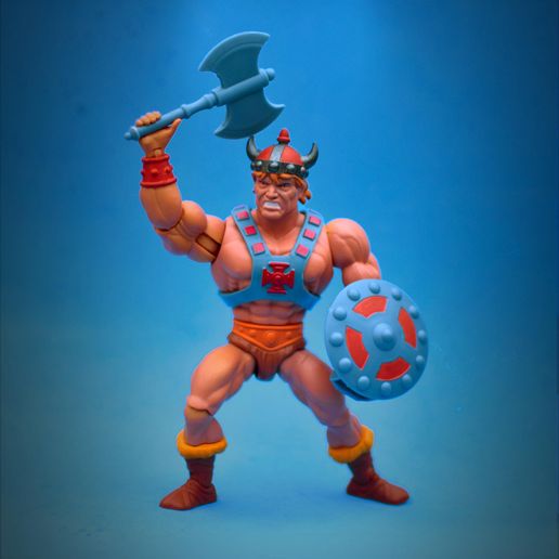 🦸 He-Man Head 1 Mark Taylor design for MOTU Origins・3D Print・Cults