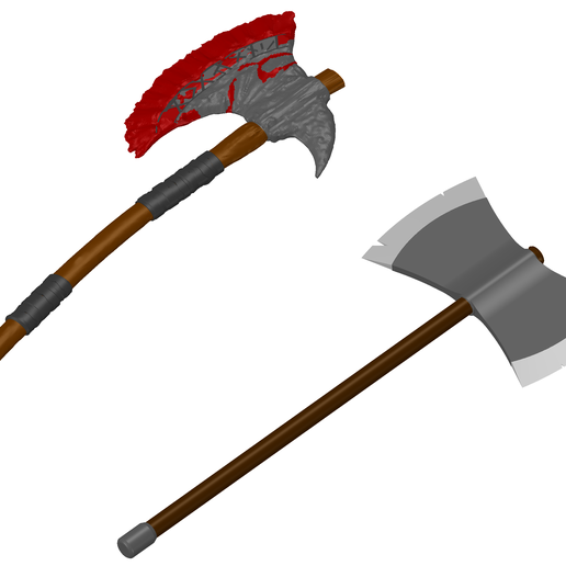 🪓 Grog Strongjaw Original Battle Axe | By CC3D・ 3D File for ・Cults