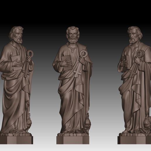 ️ Saint Peter the Apostle 3D STL Model・ STL File for 3D printing・Cults