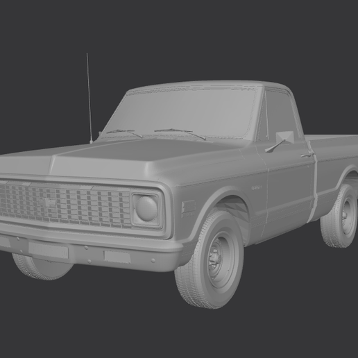 🚙 1971 Chevrolet C10 Cheyenne Pickup - Complete 3D Model (Printable ...